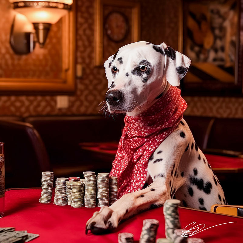Polka Dot Payouts, Dalmatian artistic creations on stunning ChromaLuxe ...