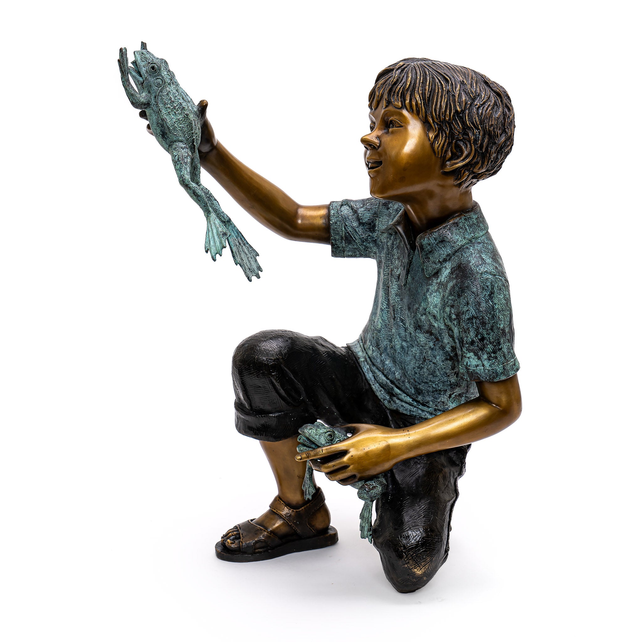 🎨 Bronze Boy and Frogs: A Fountain’s Enchanted Tale! – Regis Galerie