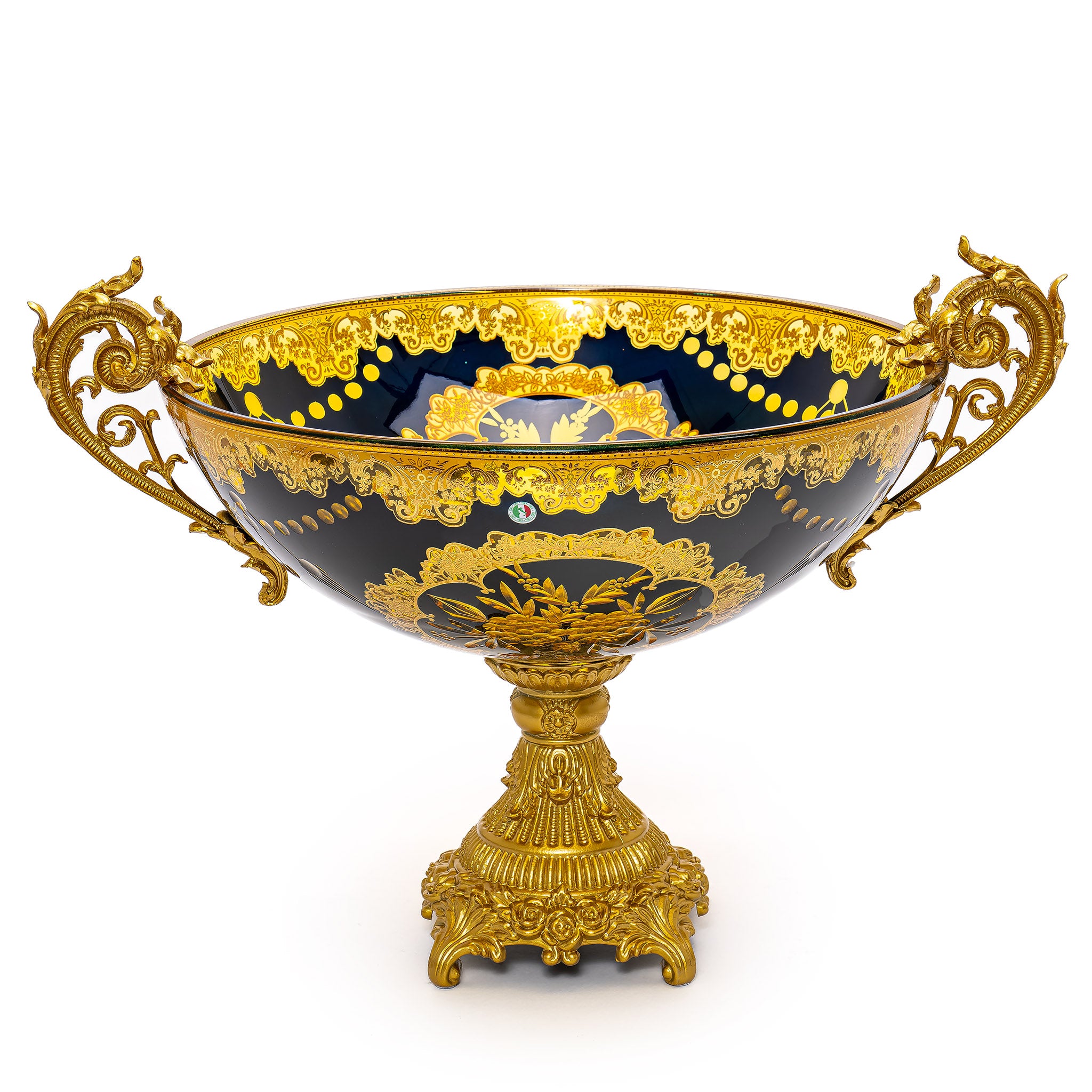 Celestial Luxury Deep Blue Crystal Centerpiece Luxurious Home Décor ...