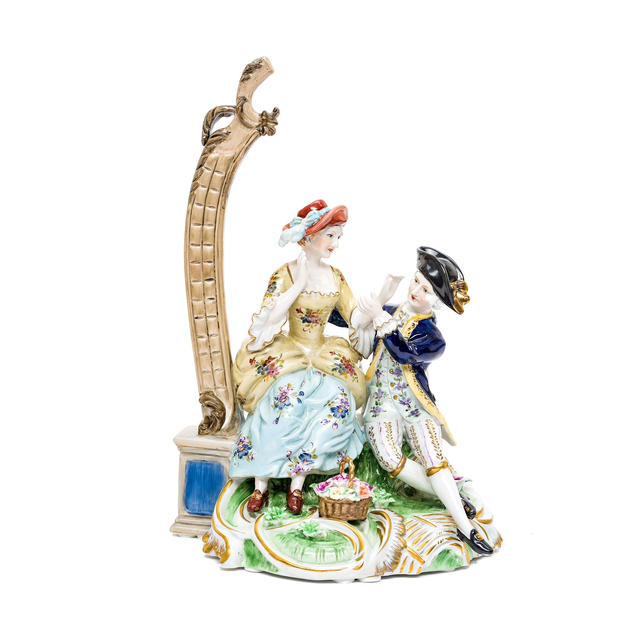 Handmade Porcelain Romantic Couple Sculpture - Fine Collectible – Regis ...