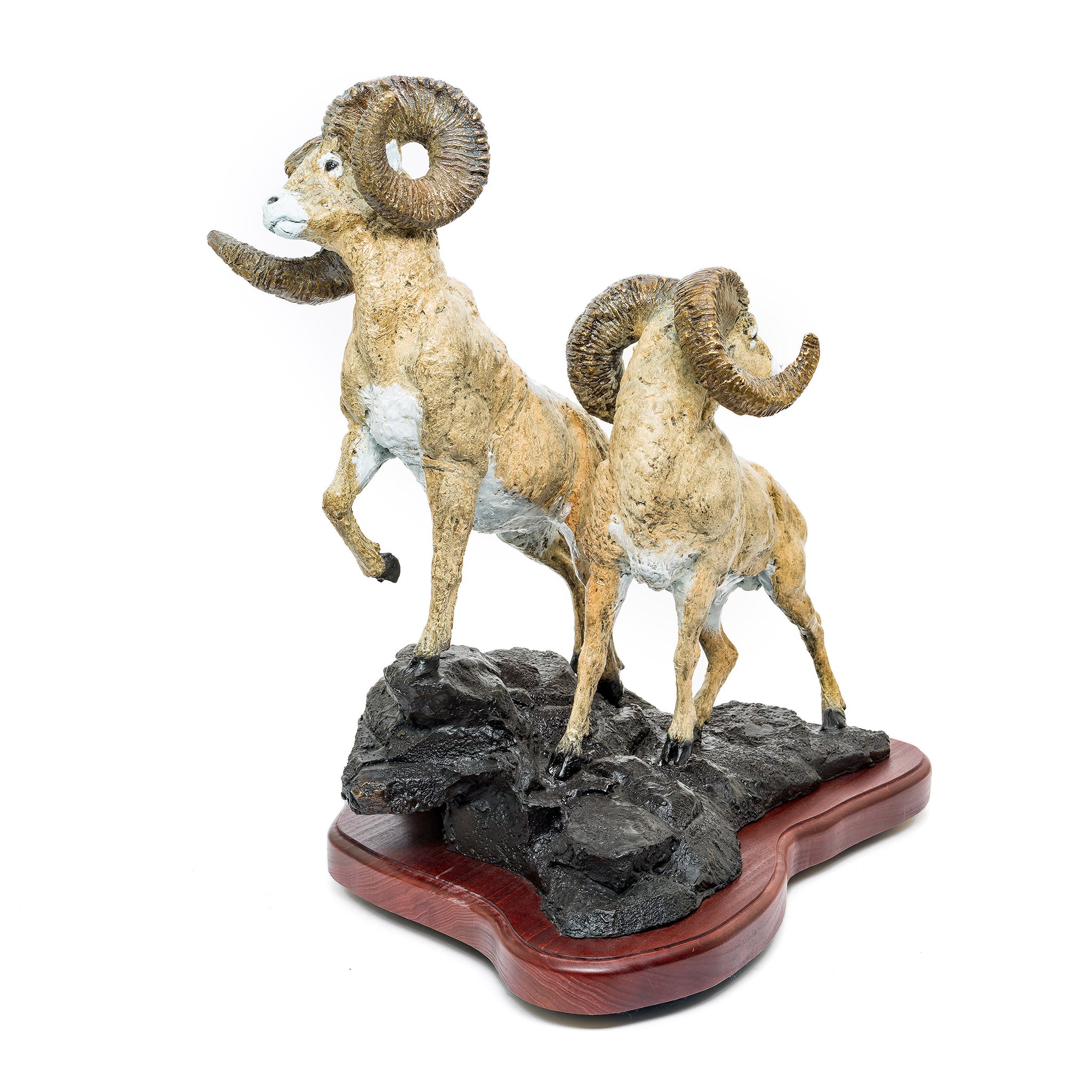 Lookout Bronze Sculpture by Ghiglieri | Limited Edition Bighorn Rams ...