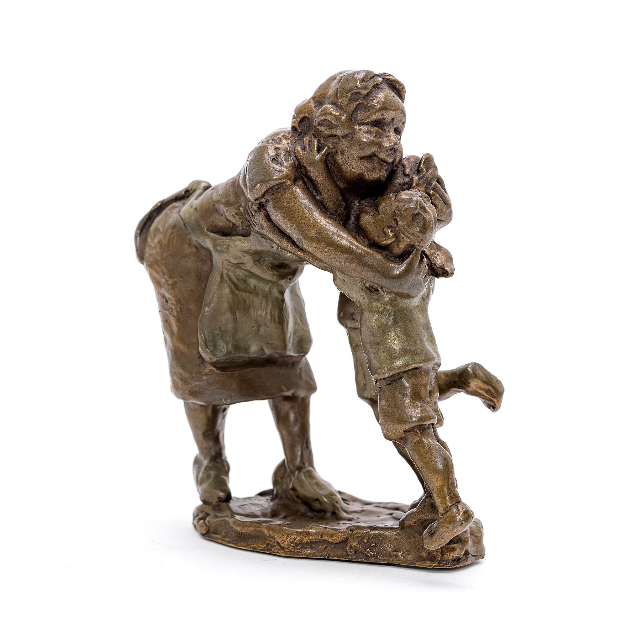 "Grandma" - Heartwarming Bronze Sculpture of Family Bond by Mark ...