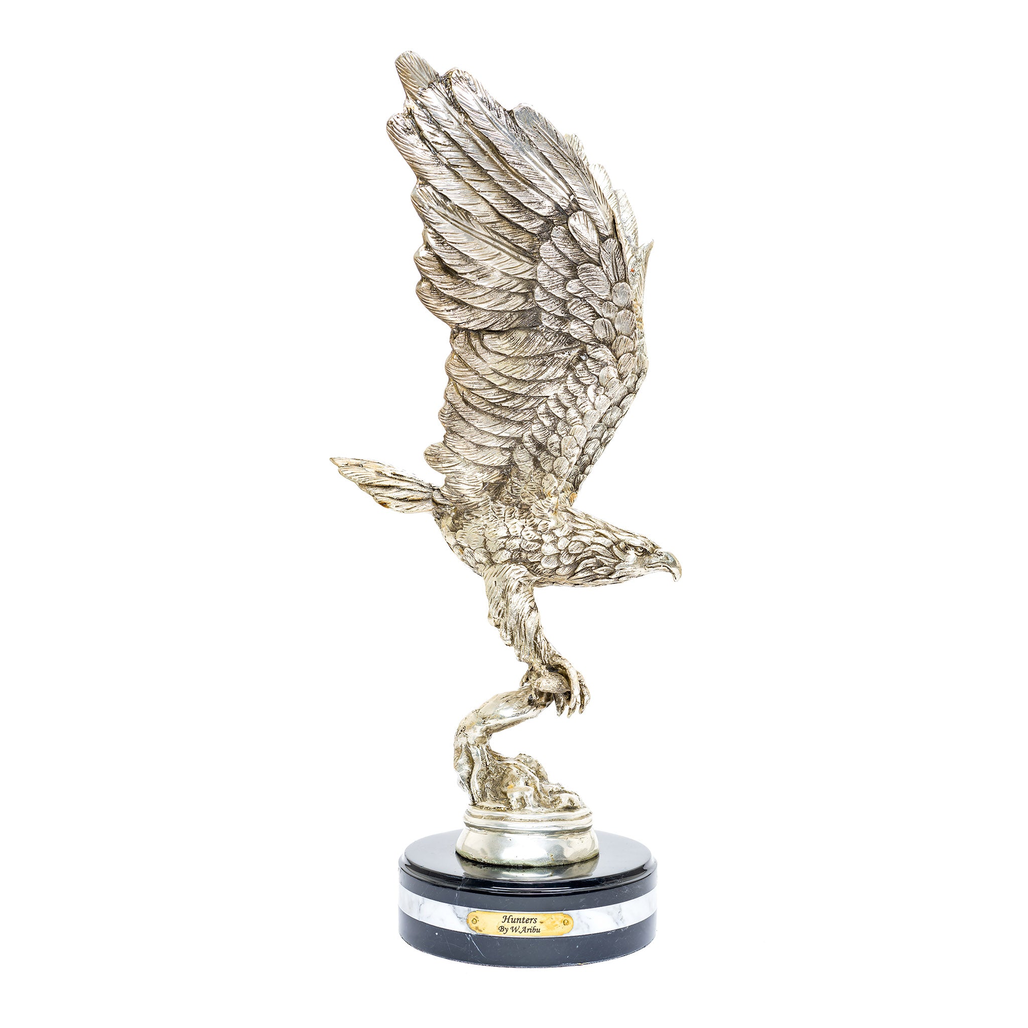 Bronze Eagle with Fish Sculpture - Majestic Wildlife Art – Regis Galerie