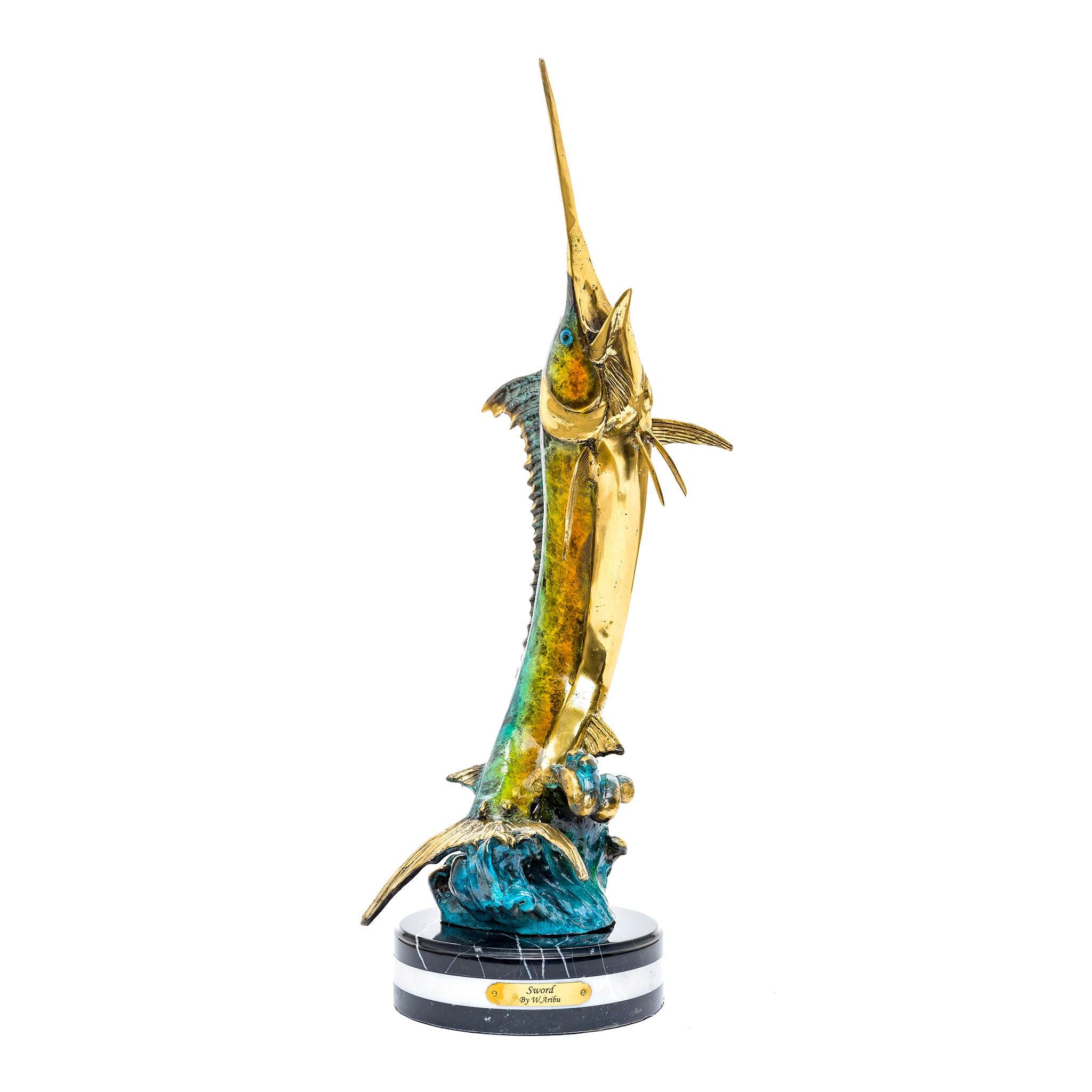 Exquisite Bronze Swordfish Sculpture - Unique Marine Art – Regis Galerie