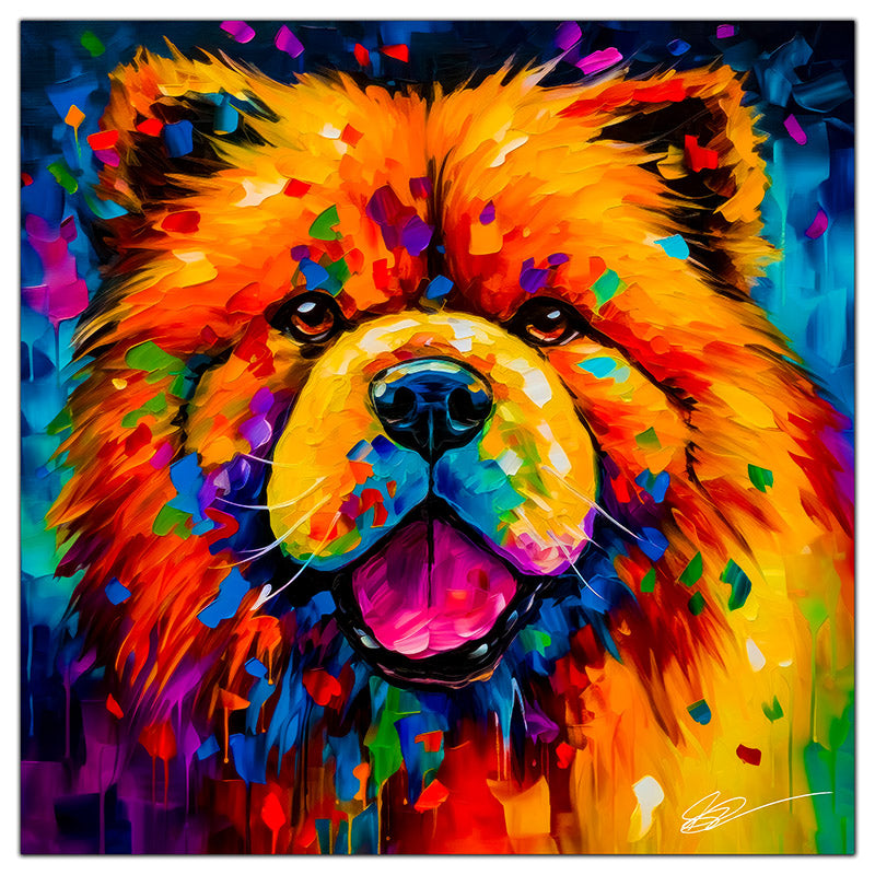 Limited Edition Chow Chow 03 ChromaLuxe Metal Print | Artist-Signed ...