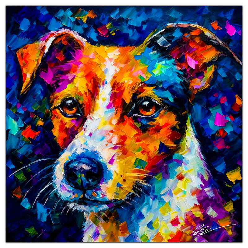 Limited Edition Jack Russell 03 ChromaLuxe Metal Print | Art