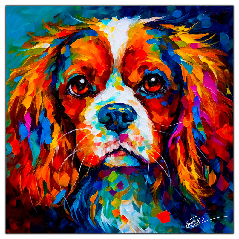 Limited Edition King Charles Cavalier 03 ChromaLuxe Metal Print ...