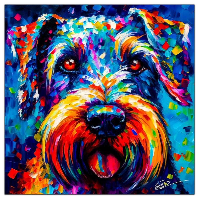 Limited Edition Schnauzer 06 ChromaLuxe Metal Print | Artist-Signed ...