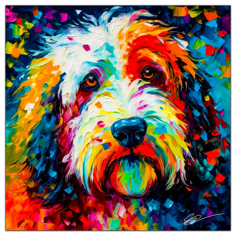 Limited Edition Sheepadoodle 03 ChromaLuxe Metal Print | Artist-Signed ...