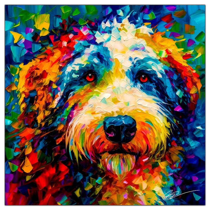 Limited Edition Sheepadoodle 04 ChromaLuxe Metal Print | Artist-Signed ...