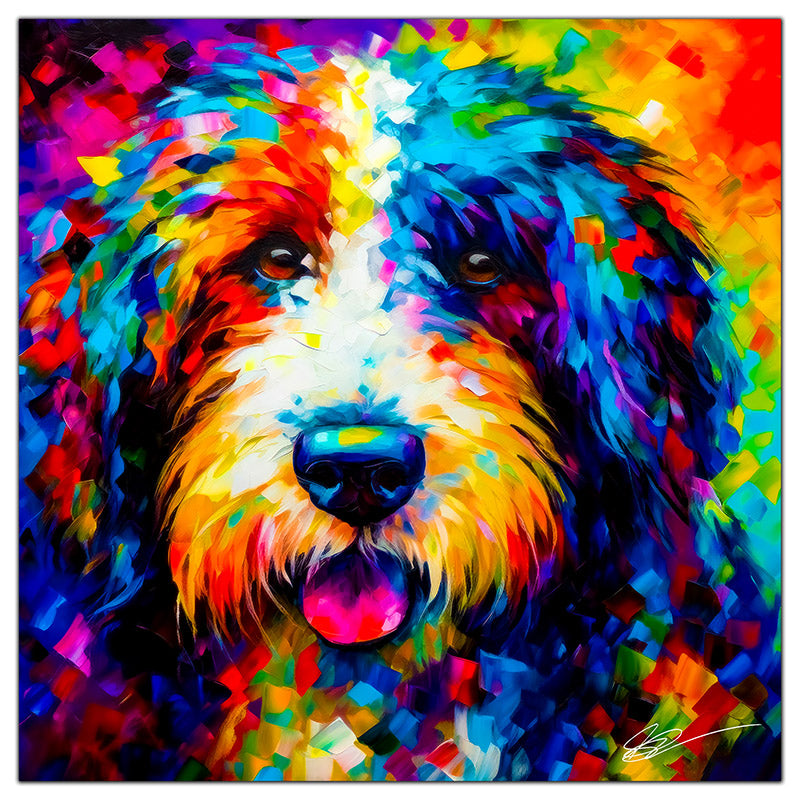 Limited Edition Sheepadoodle 05 ChromaLuxe Metal Print | Artist-Signed ...
