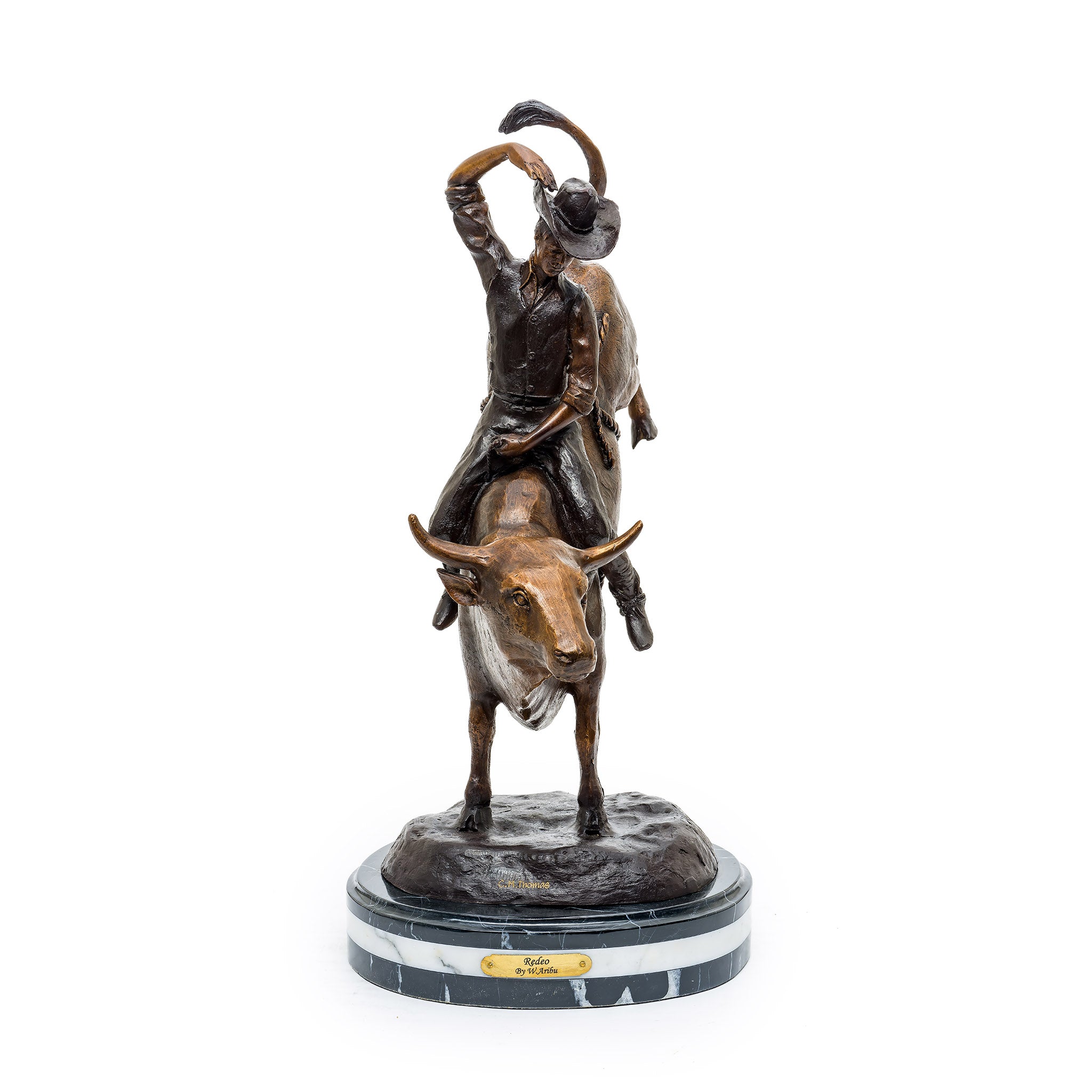 Dynamic Bronze Bull Rider Sculpture Rodeo – Regis Galerie