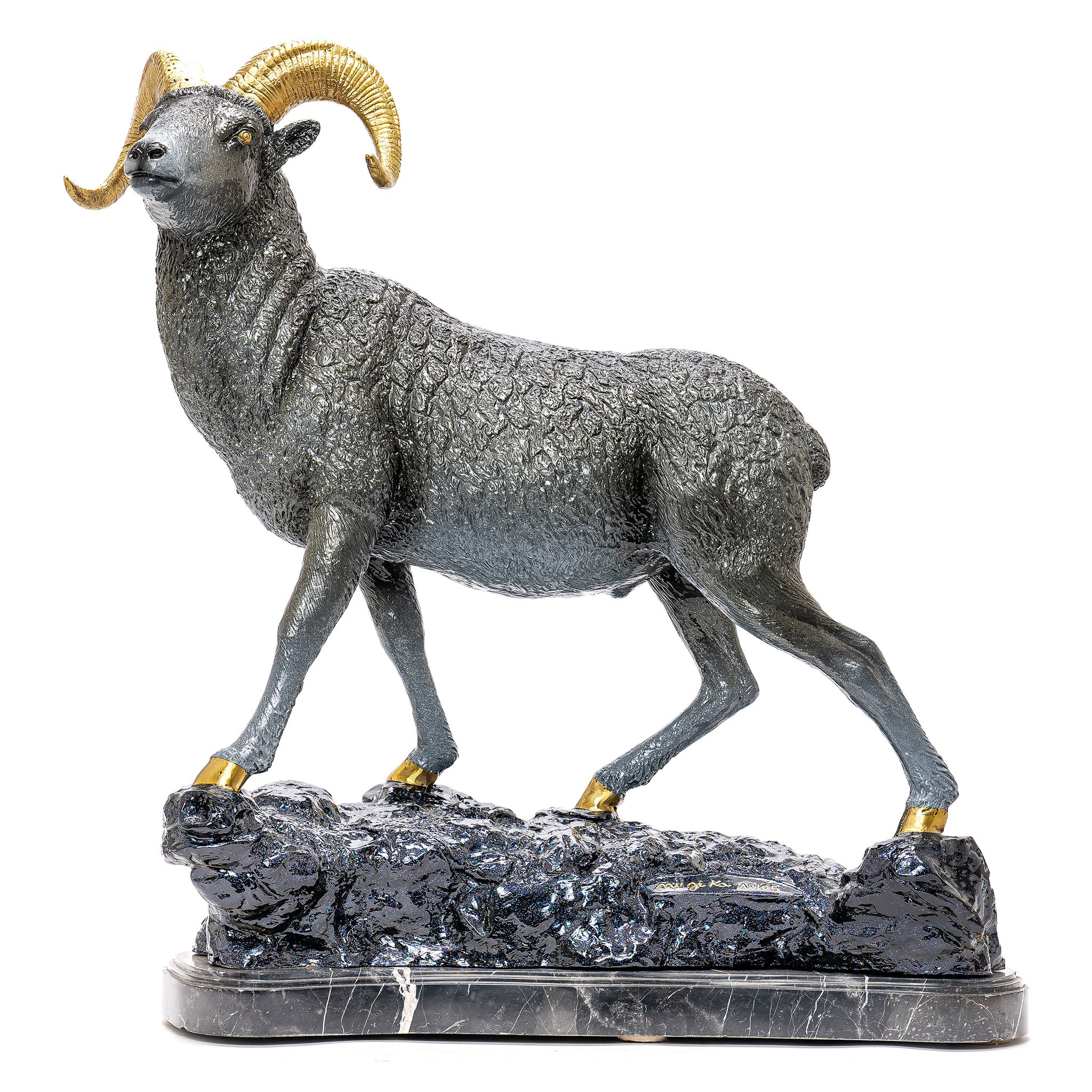 Embrace the Power of the Mountains with our Bronze Mountain Goat ...