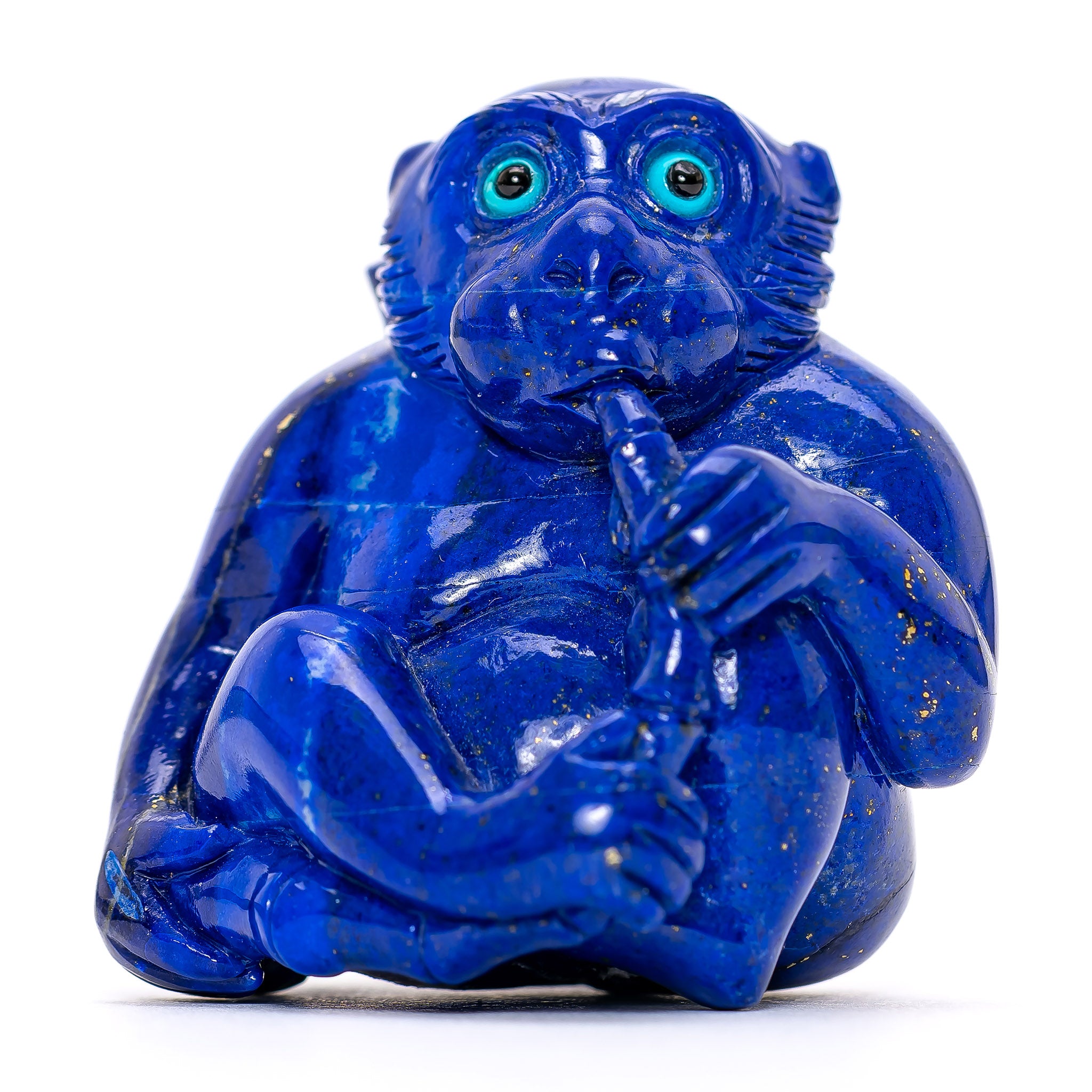 Discover the Genuine Lapis Monkey - Unique Hand-Carved Miniature ...
