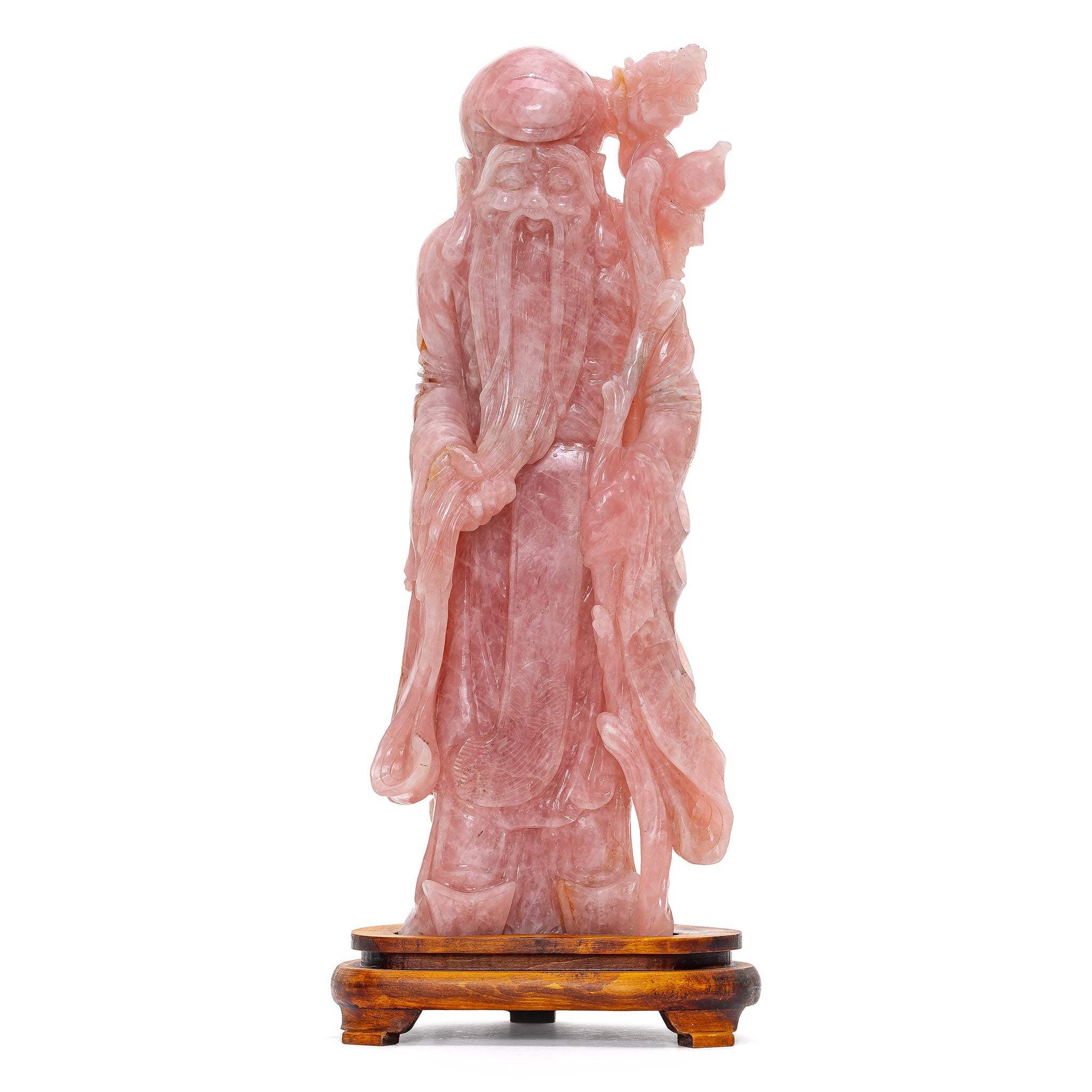 Divine Rose Quartz God of Longevity: Embrace Abundance & Harmony ...