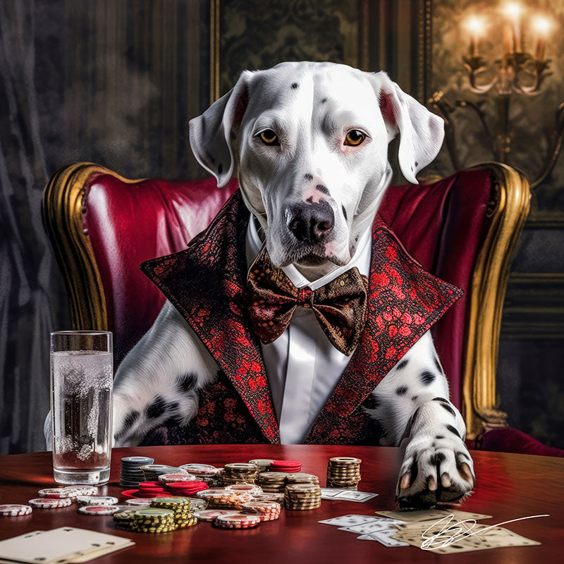 Top Dog Tables, Dalmatian artistic creations on stunning ChromaLuxe ...
