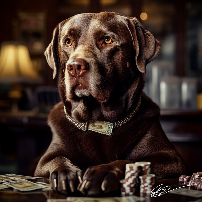 Retriever Rich Lounge, Labrador Retriever artistic creations